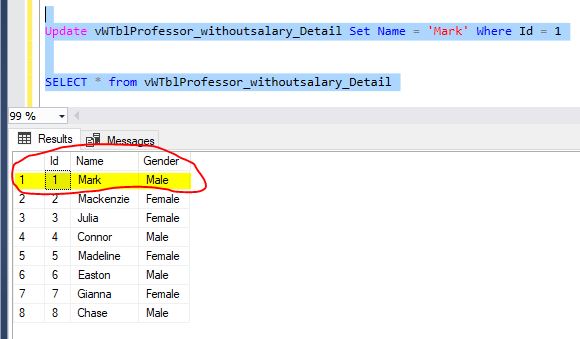 Can we write Insert,Update and Delete Queries In Views?
