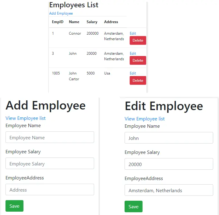 React Js Insert Update Display Delete Crud Operations 